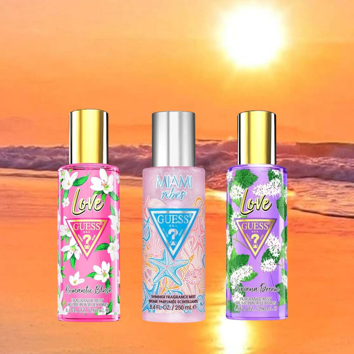 Shop Guess Miami Vibes Shimmer Body Mist 250ml | My Perfume Shop Australia